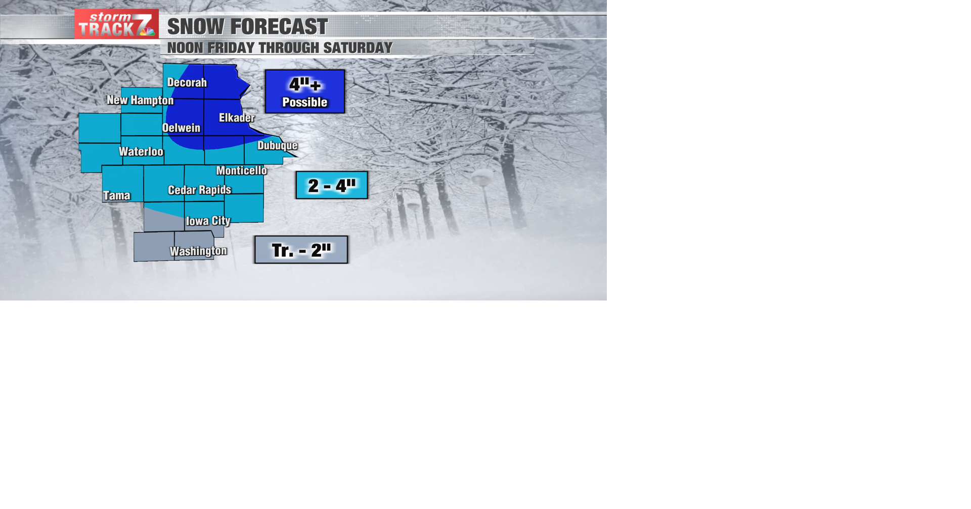 TRACKING: Very cold today, another burst of snow beginning tomorrow ...