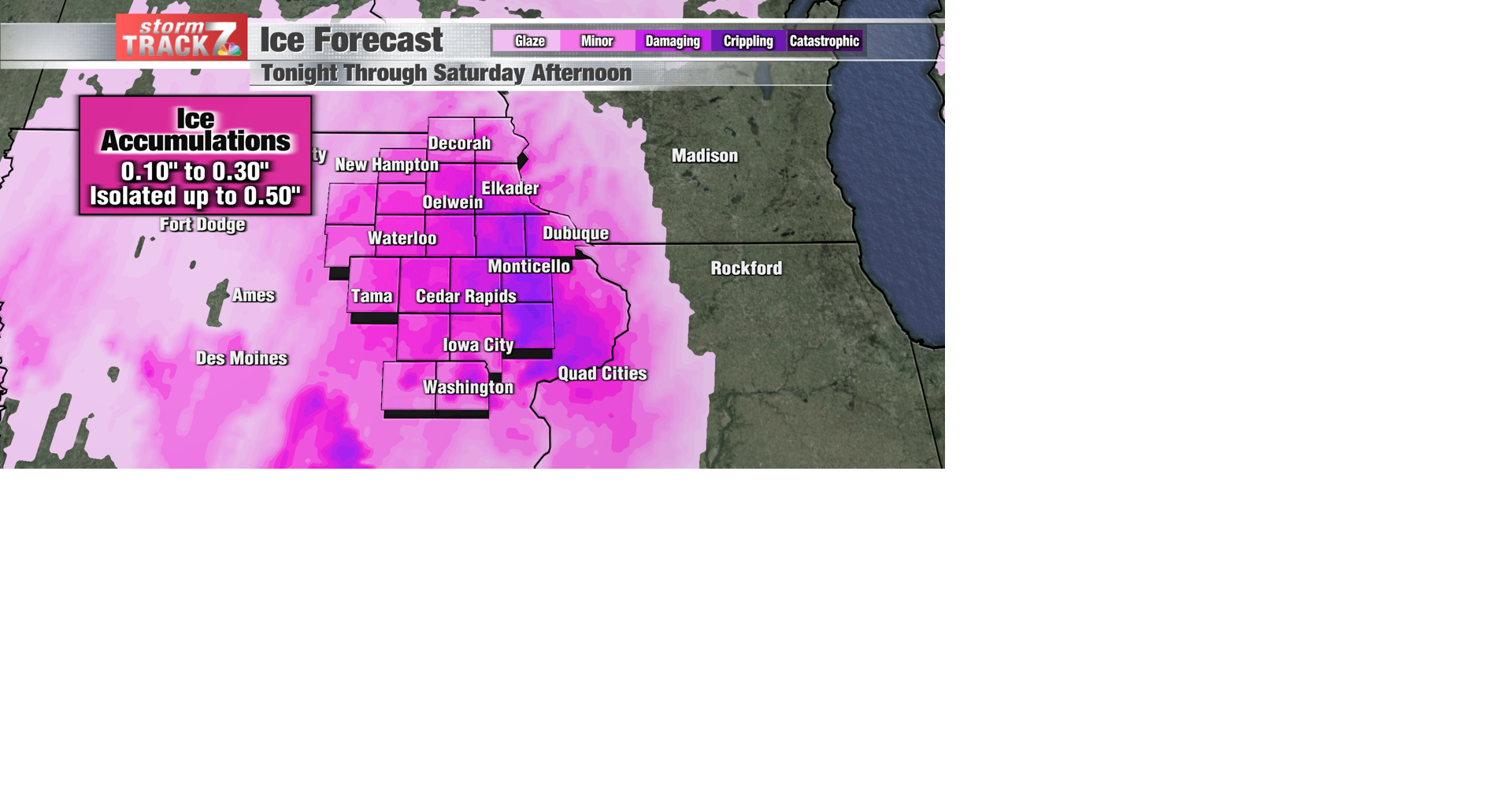 Red Alert Day Ice Accumulations Could Lead To Dangerous Travel Late