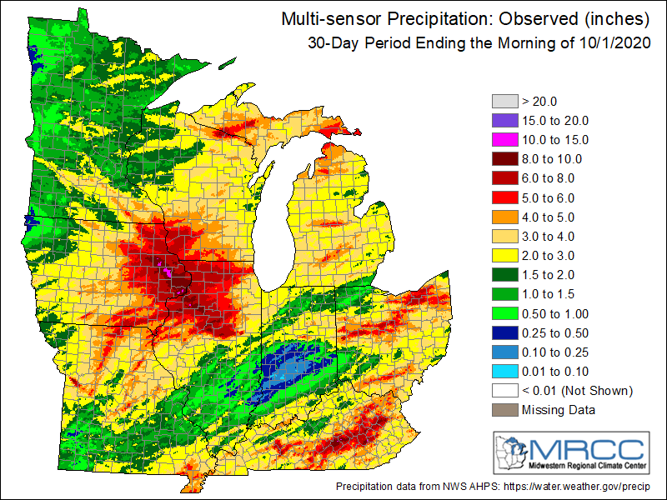 September 2020 By The Numbers | Schnack's Weather Blog | kwwl.com