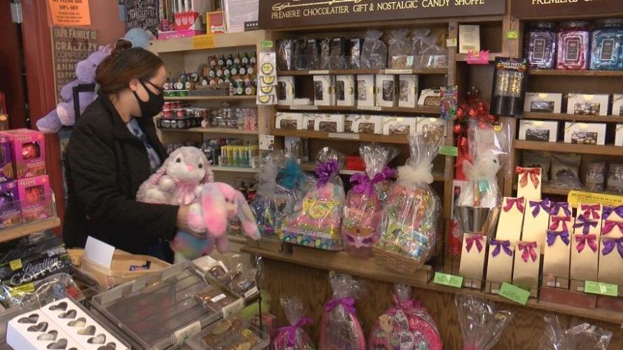Customers hopping in and out of local candy shop ahead of Easter ...