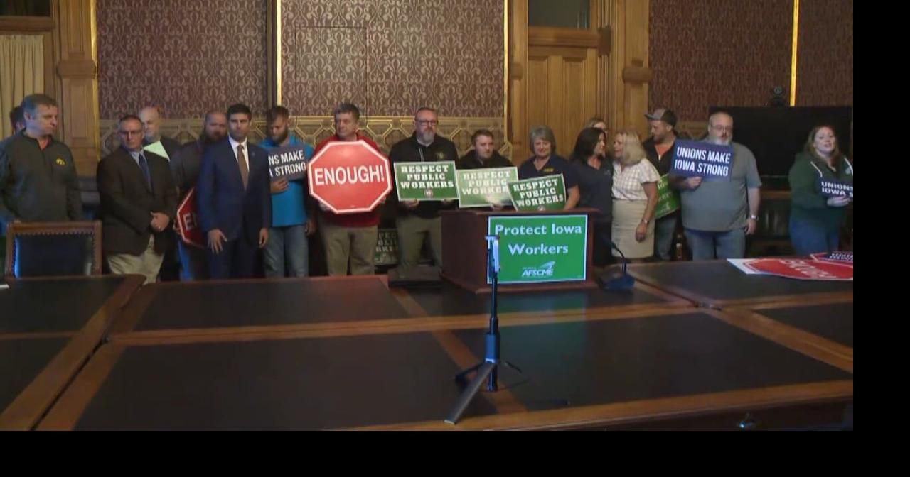 Union leaders call for increased pay and safety measures in Iowa's ...