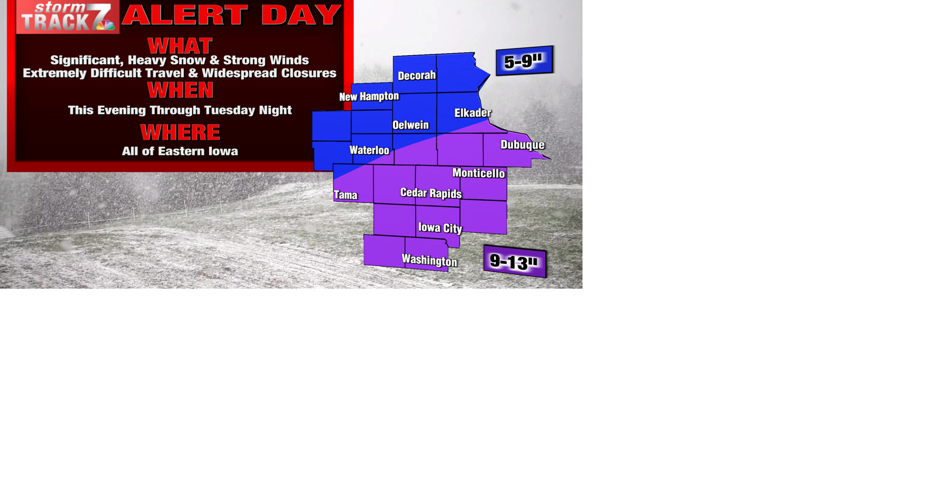 RED ALERT DAY: Tracking significant snow, strong wind, and dangerous ...