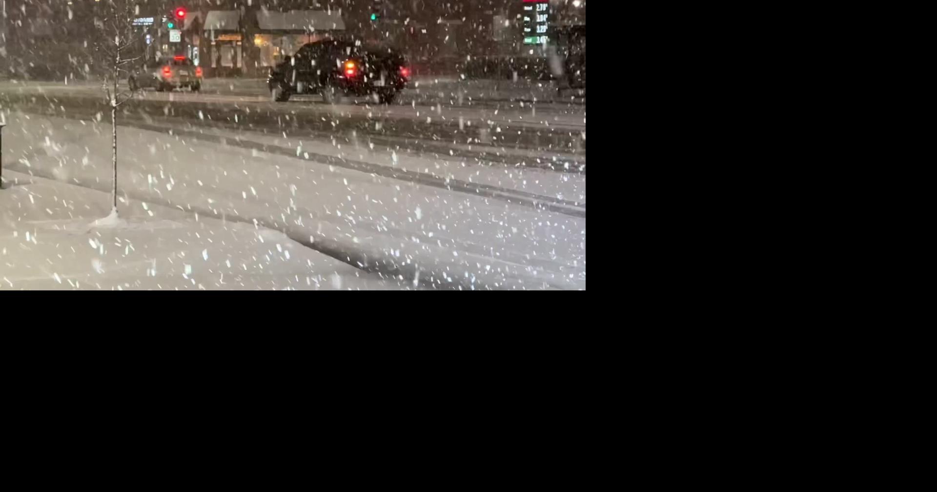 RAW VIDEO: Snow accumulates in Wichita, Kansas | Video | kwwl.com