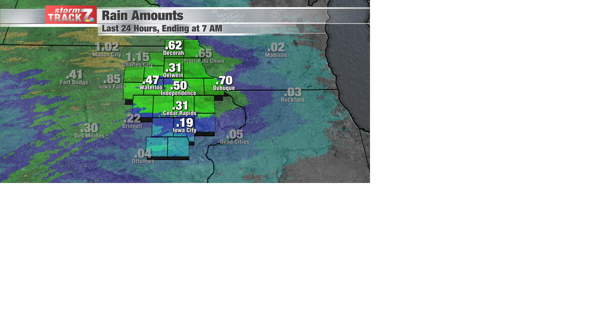 Widespread rainfall across eastern Iowa this morning - 06/28/2024 ...