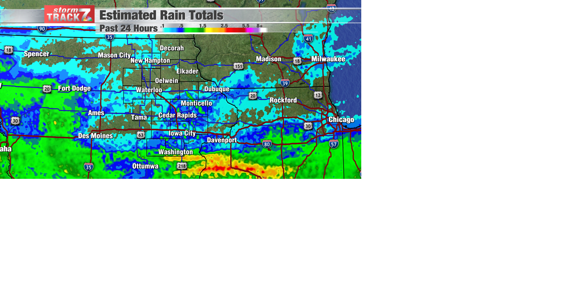 Rainfall Totals Yesterday 7/7/23 | Schnack's Weather Blog | kwwl.com