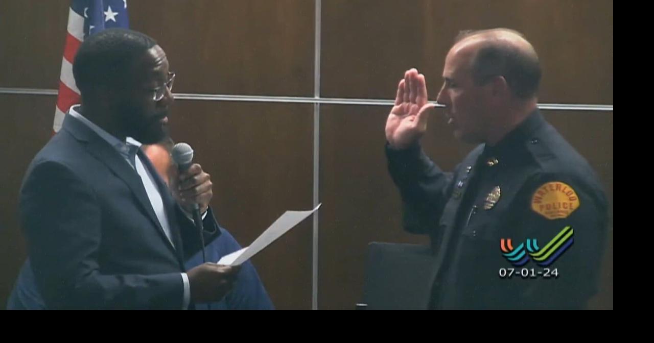 Rob Duncan gets sworn in as new Waterloo Police Chief | Video | kwwl.com