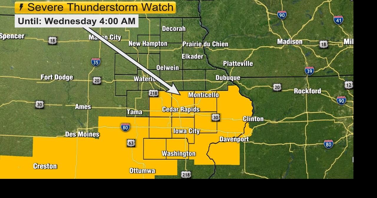 TRACKING: SEVERE THUNDERSTORM WATCH until 4 AM Wednesday | Forecast ...