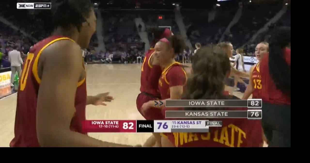 Freshmen help Iowa State women sweep No. 15 Kansas State with 82-76 win ...