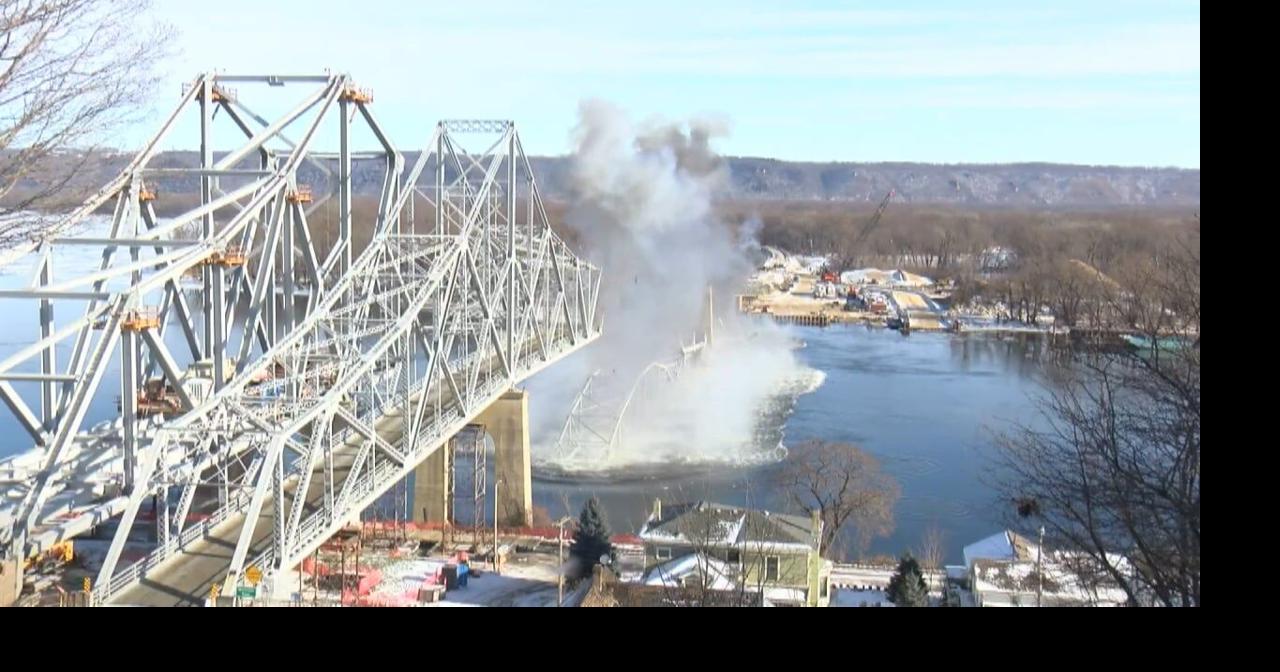 Historic Lansing bridge demolished on Friday, new bridge in progress ...