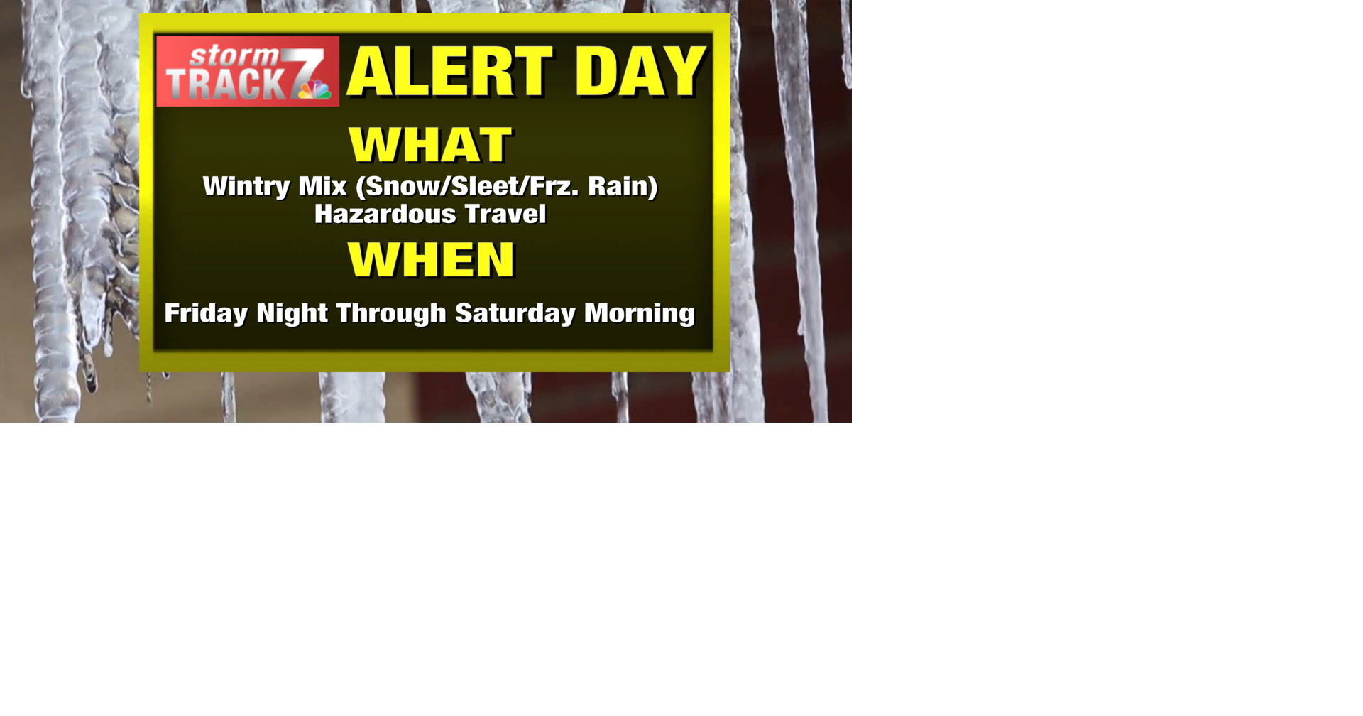 TRACKING: Wintry mix Friday night into Saturday morning | Forecast ...