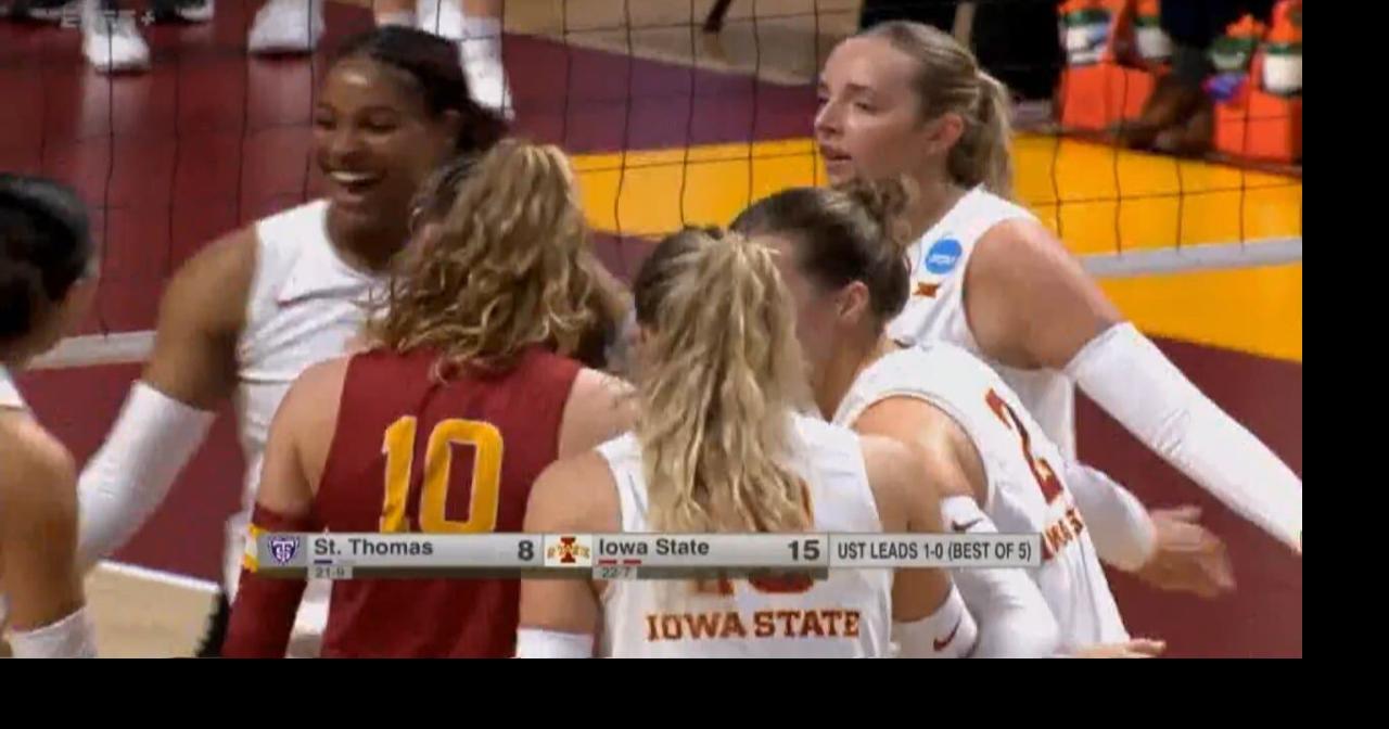 Iowa State beats St. Thomas 3-2 in NCAA Volleyball Tournament | Top ...