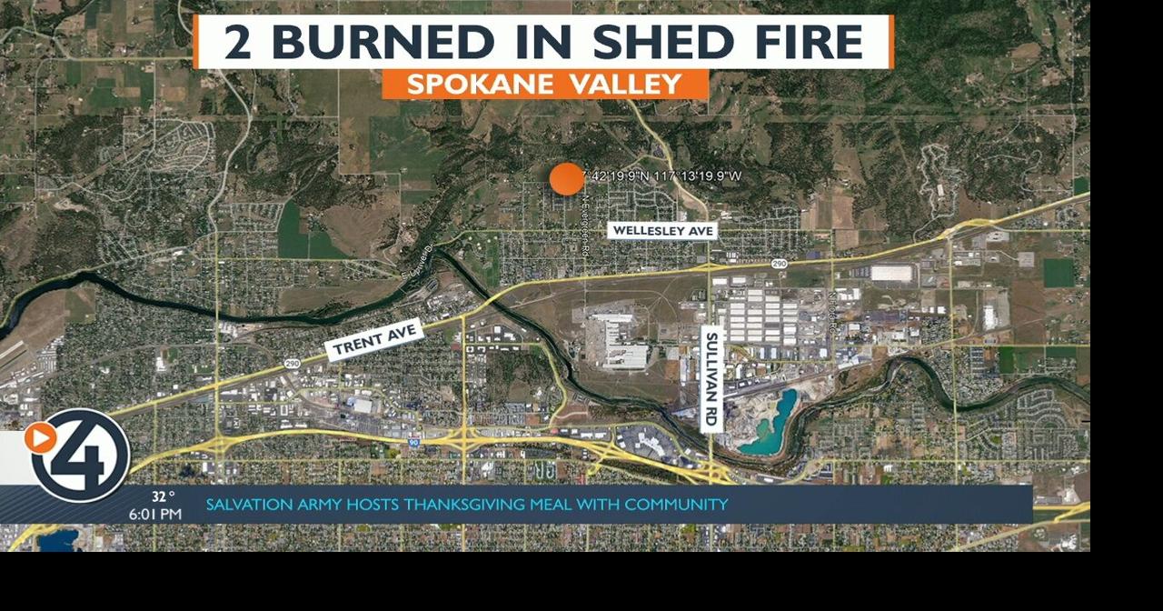 Two people in hospital from shed fire in Spokane Valley | Local News ...