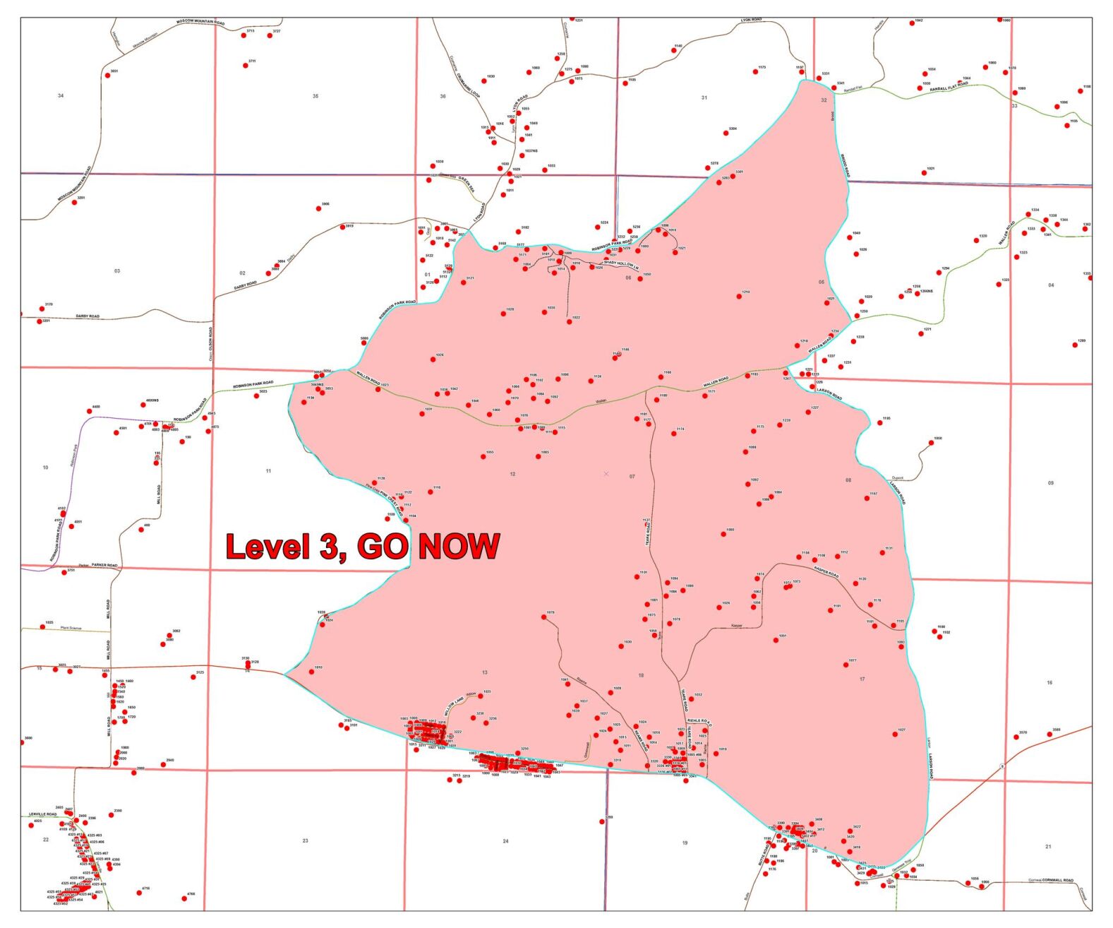 Evacuations lowered for 125-acre Wallen Fire near Moscow | Firewatch ...