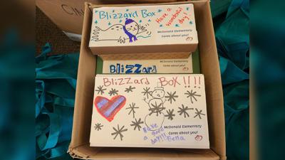 Elementary students decorate this year’s ‘Blizzard Boxes’ for local ...