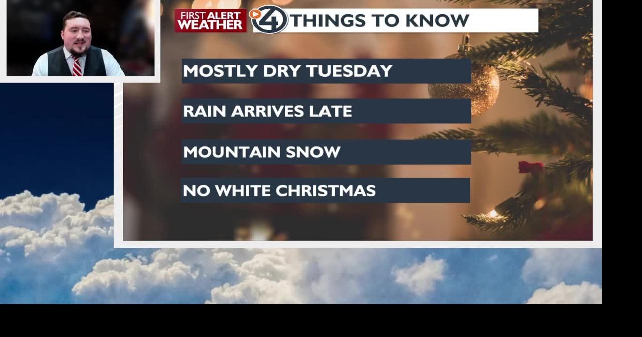 Dry Tuesday with rain and warmth on Christmas Eve 🎅🌡️ | Local News ...