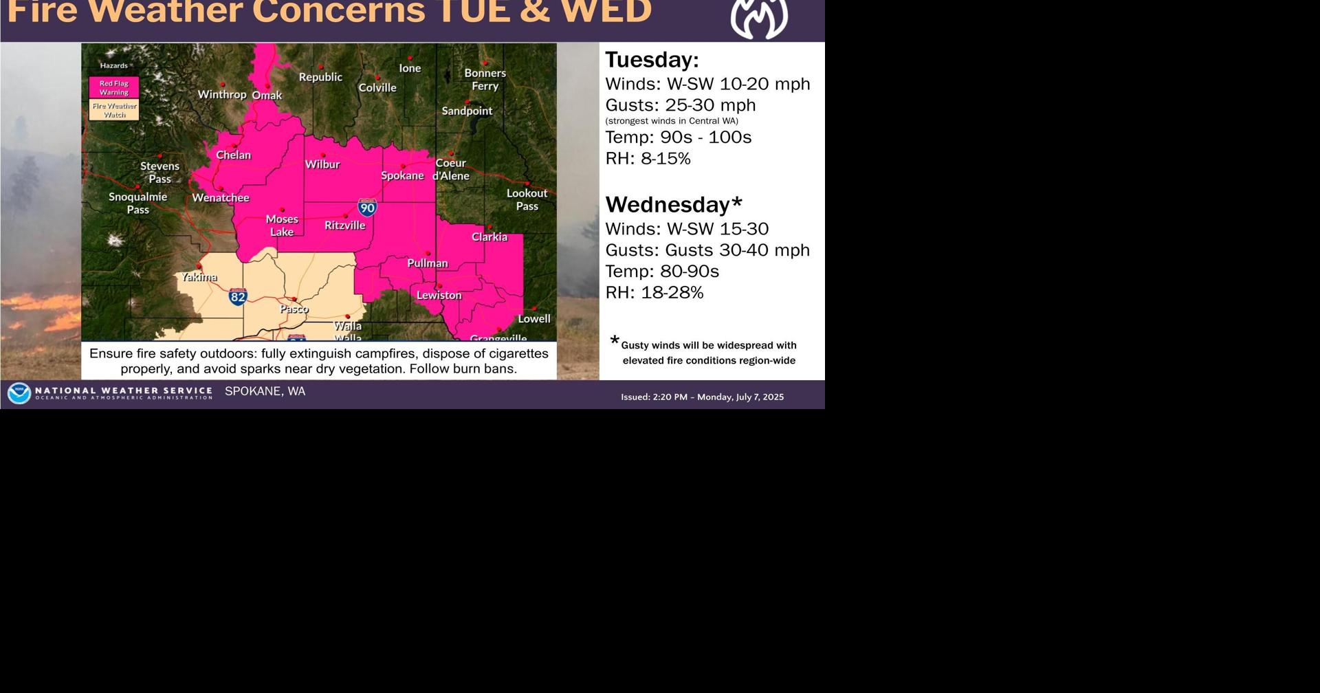 Spokane Valley Fire Department shares tips for wildfire protection ...