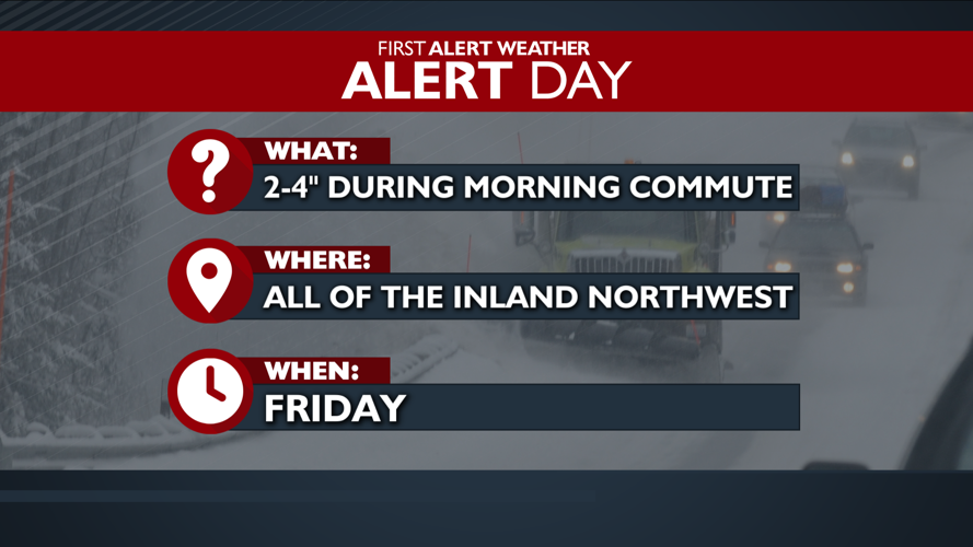 WEATHER ALERT DAY: Heavy snow possible for Friday | News | kxly.com