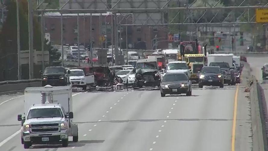 Multiple-car crash cleared from eastbound I-90 downtown, major backups ...