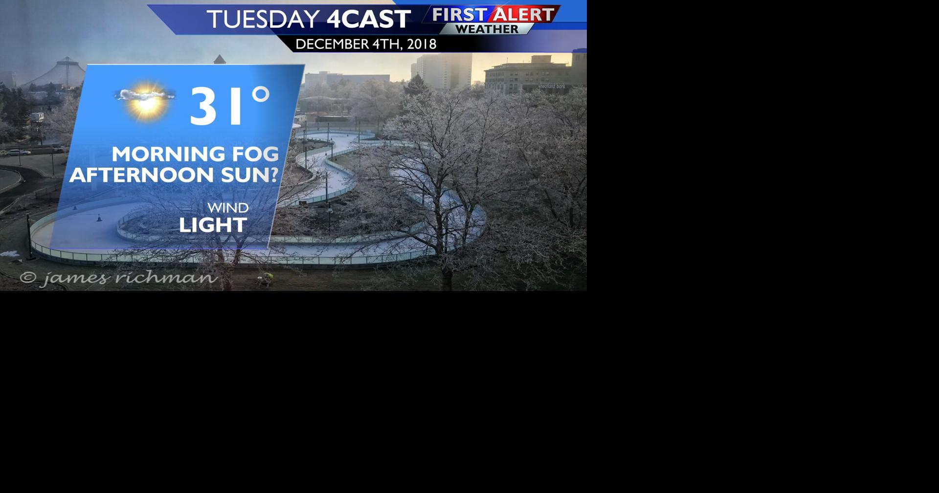 Freezing fog for the Tuesday morning commute | Top Stories | kxly.com