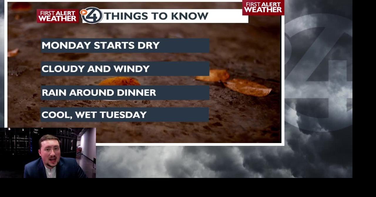 Full Forecast: Rain and clouds encroach on your Monday plans | Video ...