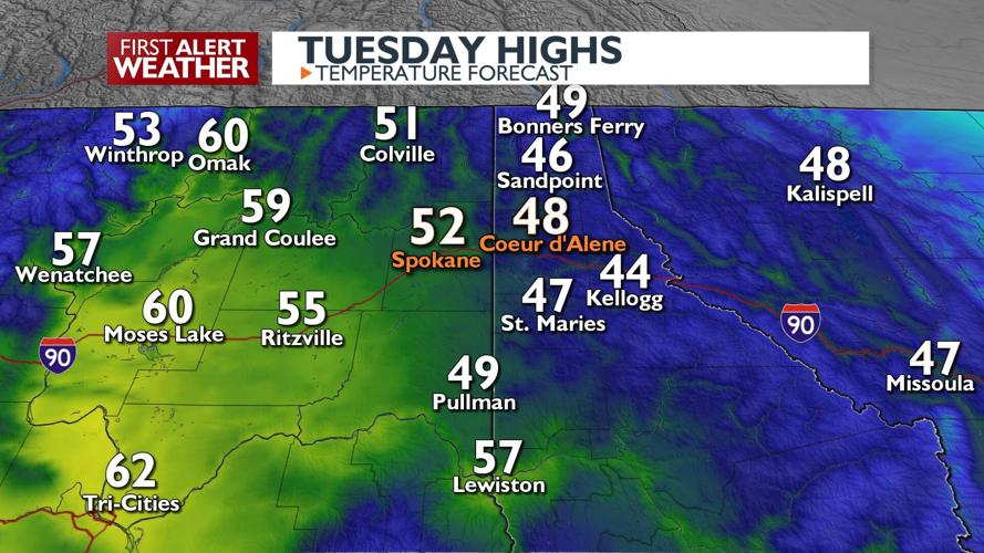 🌦️Spring showers: A little bit of rain with highs in the 40s & 50s for ...