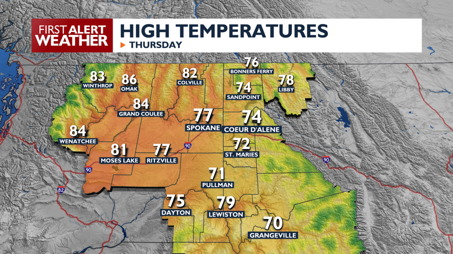 Thursday stays warm, adds more sunshine ☀️ | News | kxly.com