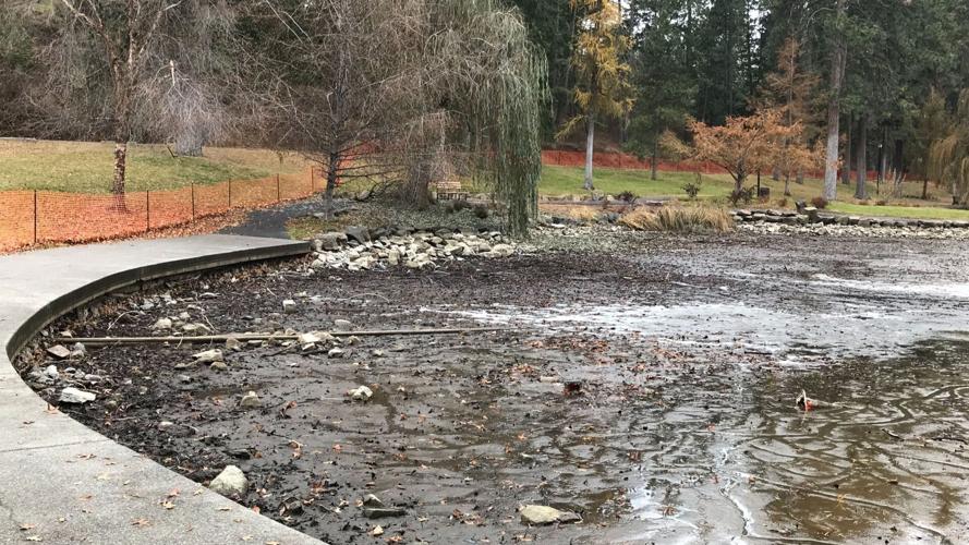 PHOTOS: Crews continue to drain pond at Manito Park | News | kxly.com
