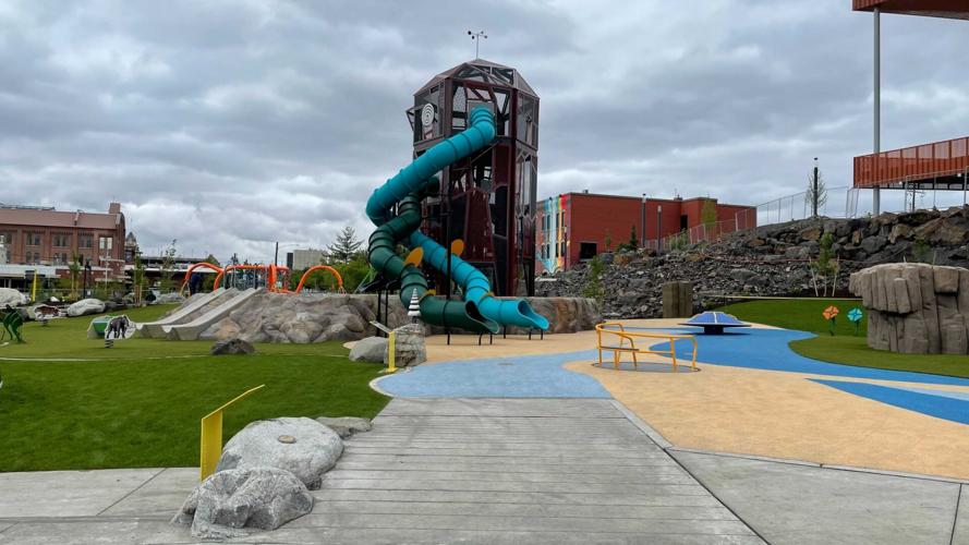 PHOTOS: A sneak peek of Riverfront Park’s Ice Age Floods Playground ...