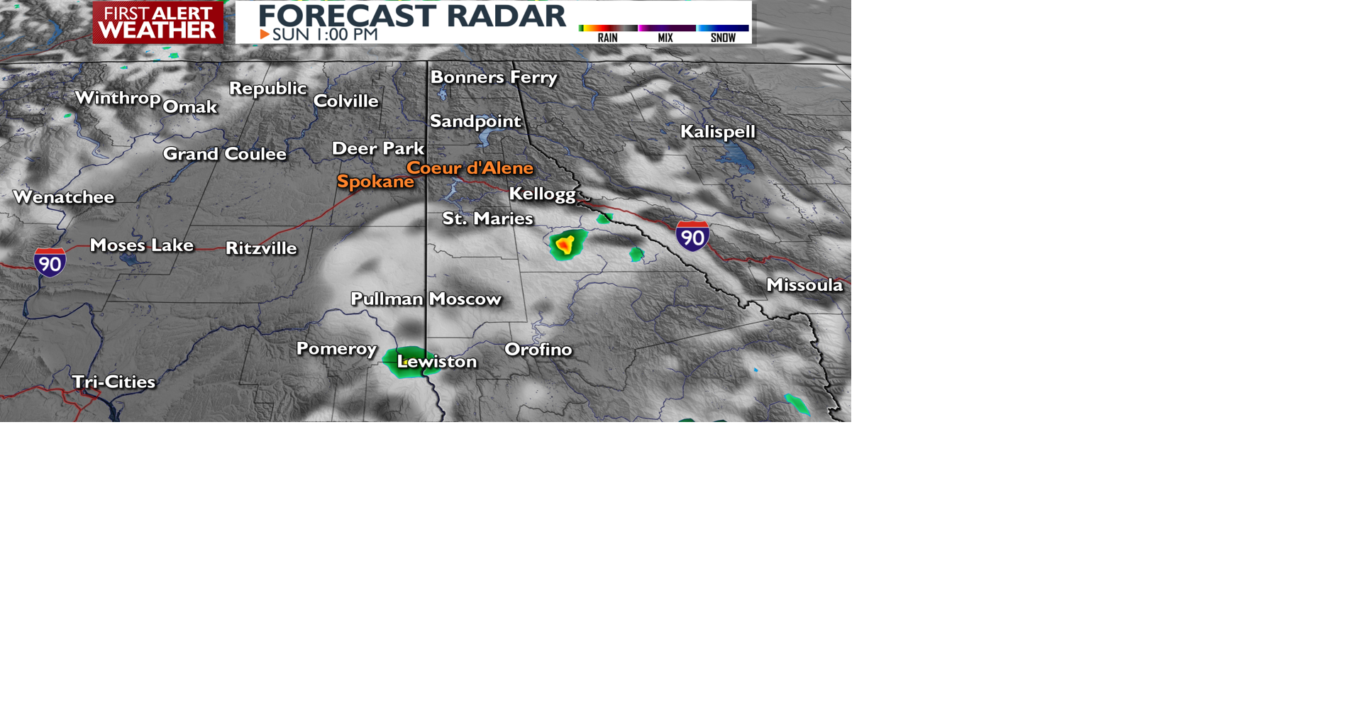 Spokane finishes the weekend on a warm note, and temperatures are set ...