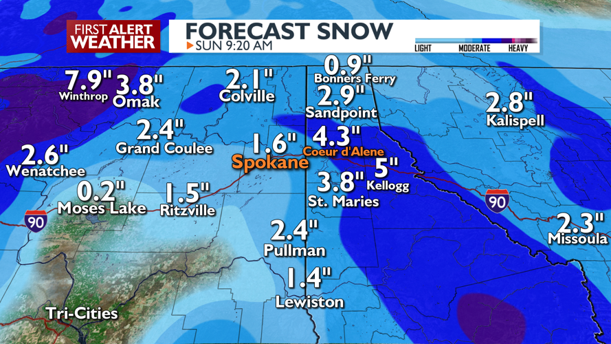 Weekend snow here and in the mountains - Mark | News | kxly.com