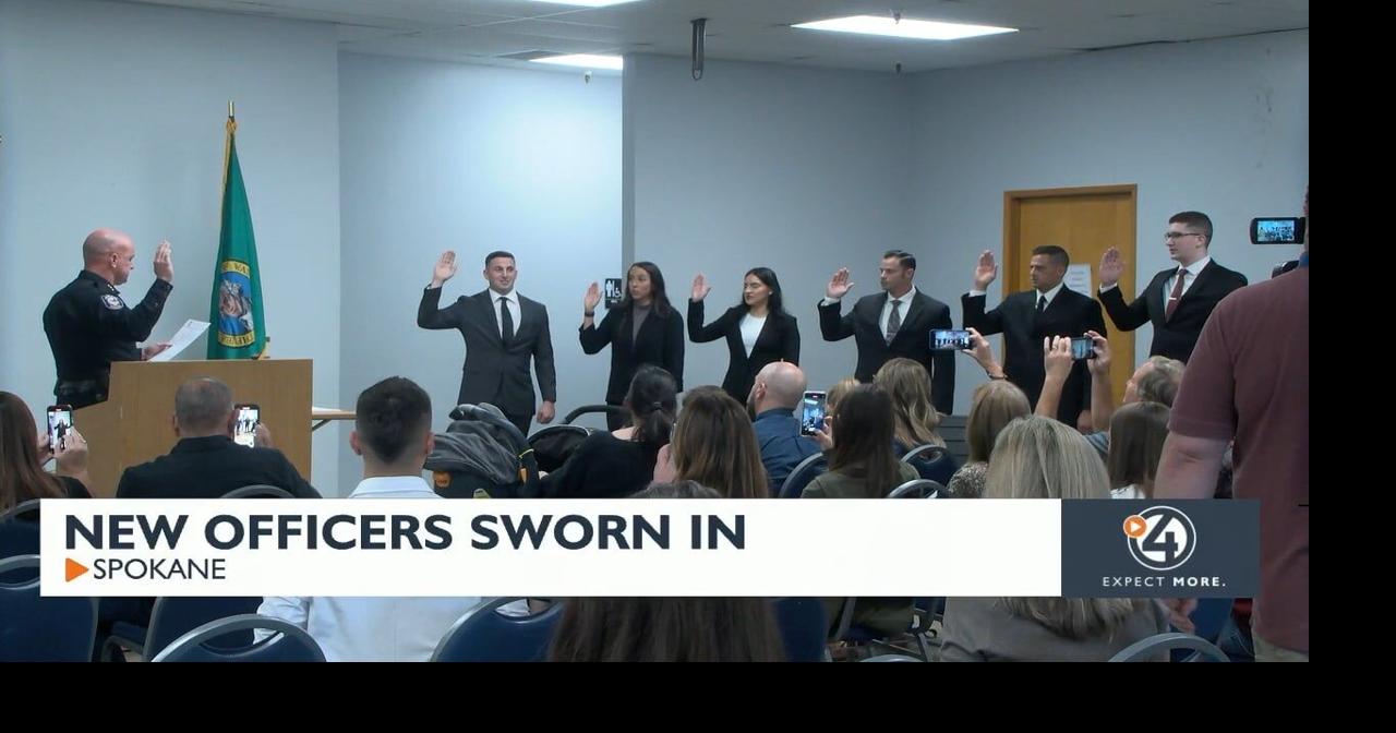 New officers sworn into Spokane Police Department | Video | kxly.com