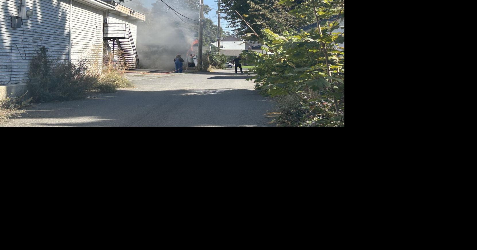 Firefighters battling structure fire near Logan Elementary School ...