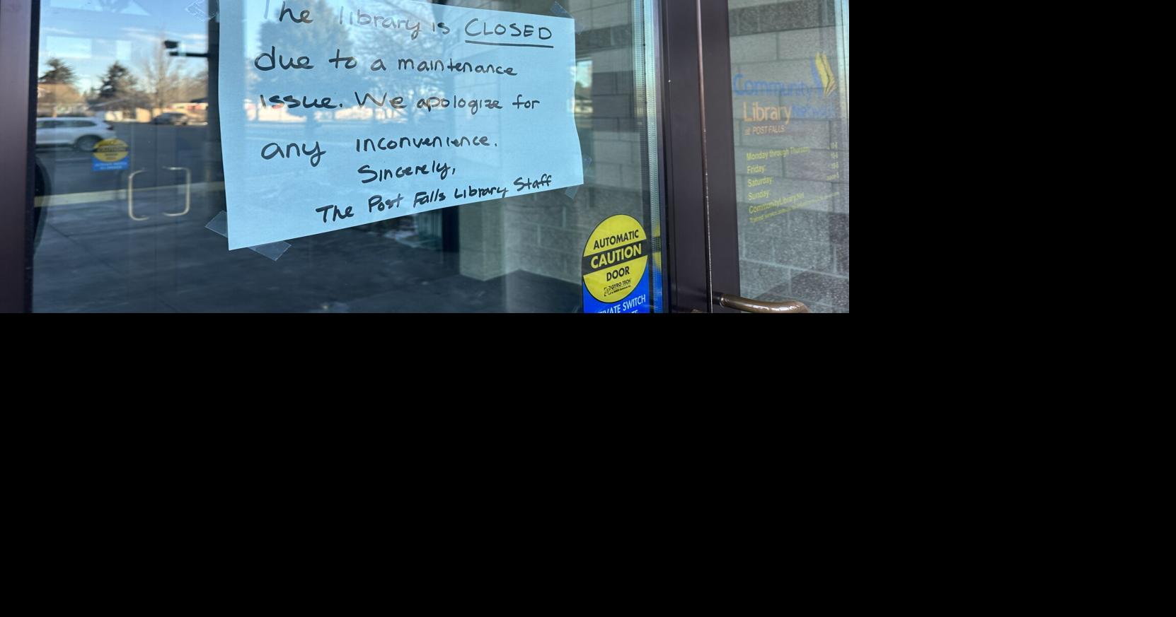 Post Falls Library closed due to burst pipes | News | kxly.com