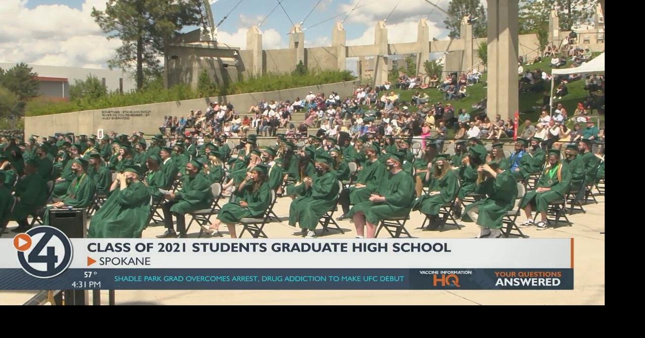 ‘It’s so surreal’: Spokane high school seniors graduate in-person ...