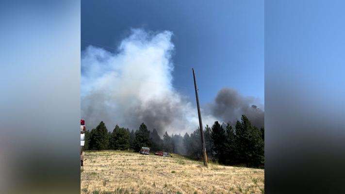 Second-alarm wildfire breaks out near Hilby Road south of Spokane ...