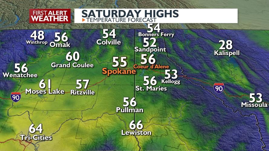The rain showers will end late tonight, but there's more wet weather in ...