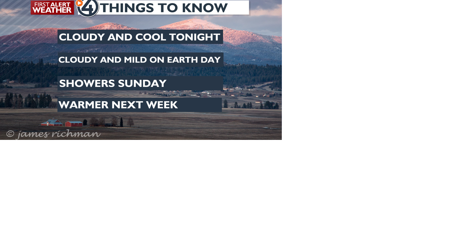 Cloudy and mild tonight with more clouds and dry conditions for Earth ...