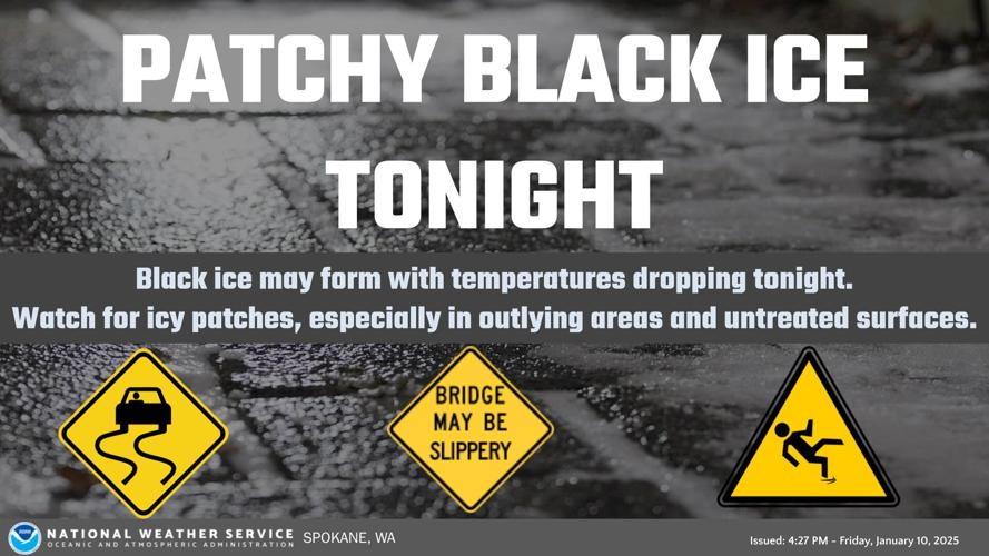 black ice warnings