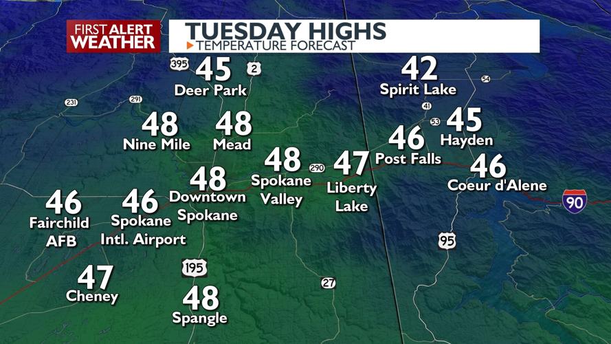 ⛅Drying out for Tuesday, and we might even see a little bit of sunshine ...