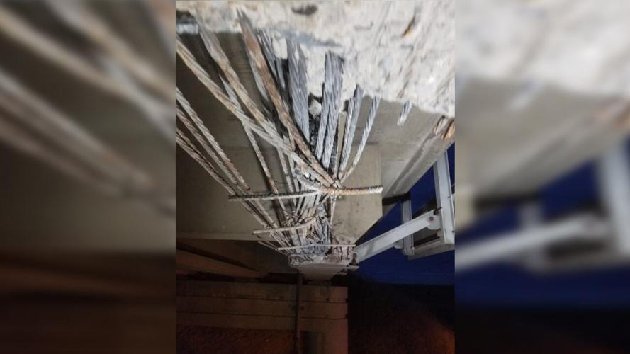 PHOTOS: Semi slams into I-90 overpass, causes damage | Local News ...