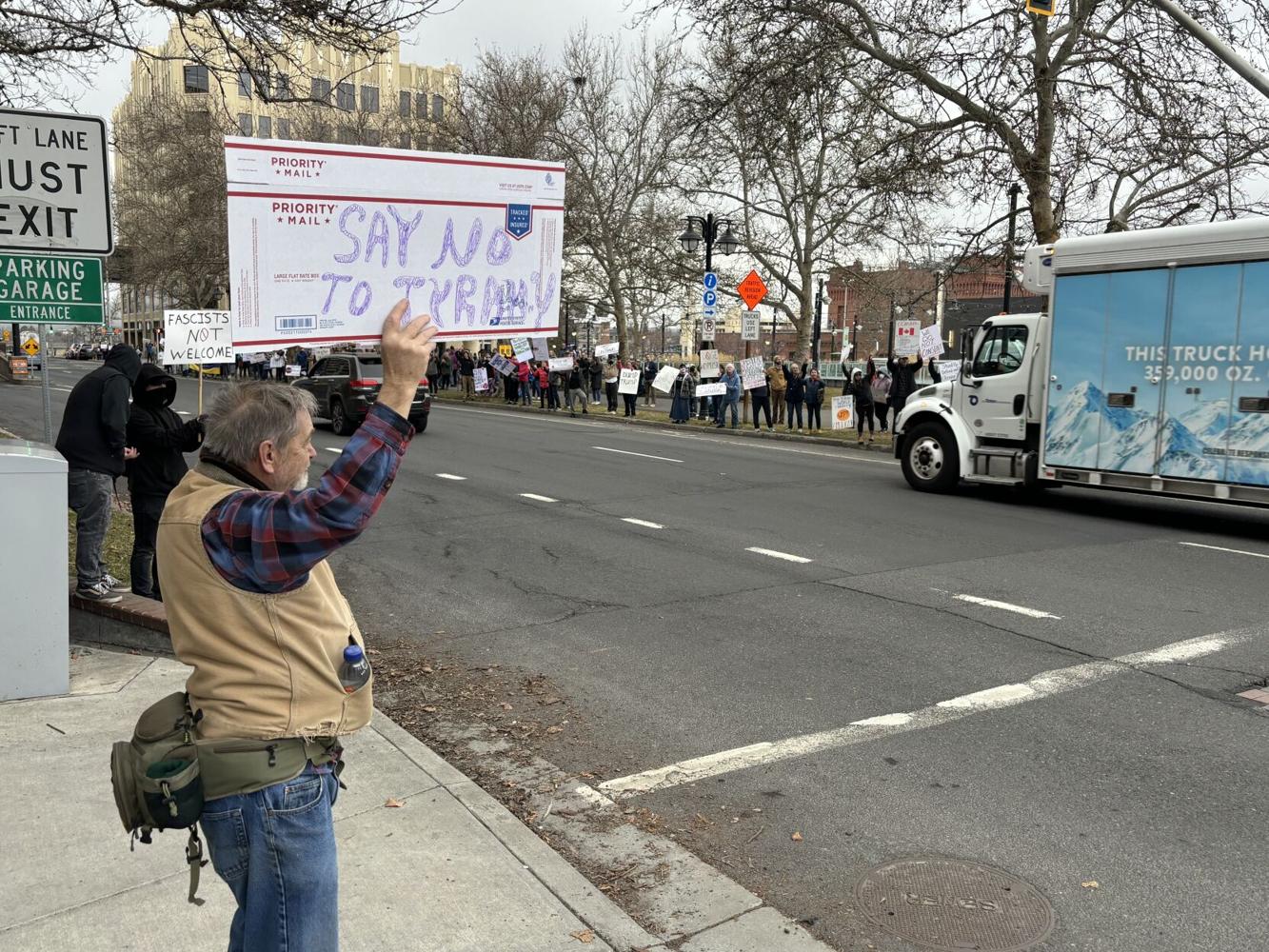 Protesters gather outside Spokane City Hall | News | kxly.com