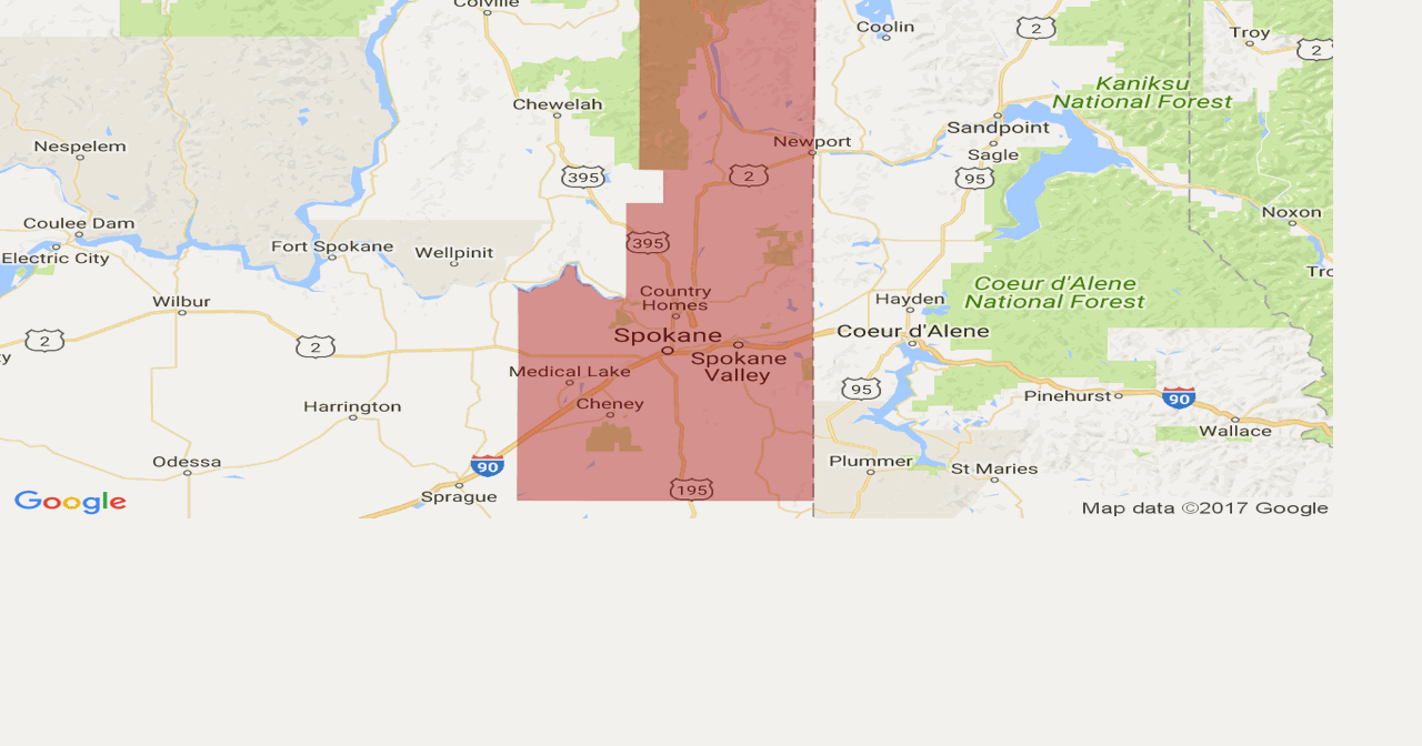 Flash Flood warning for Spokane County placed by National Weather ...