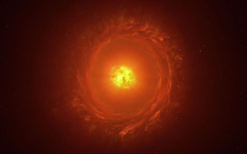 Unprecedented image may reveal impending supernova that could be ...