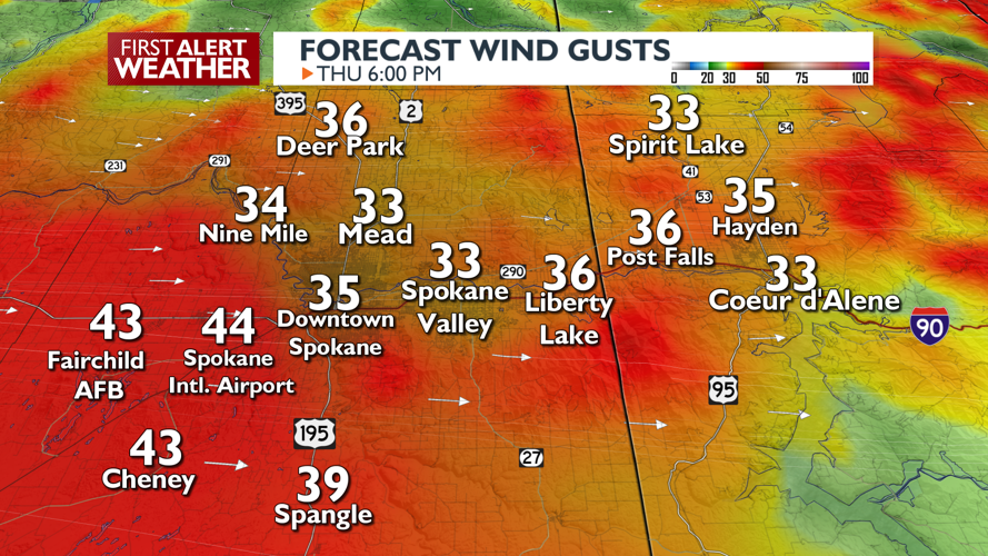 Tracking gusty west winds all day today, cooler and windy Friday - Mark ...