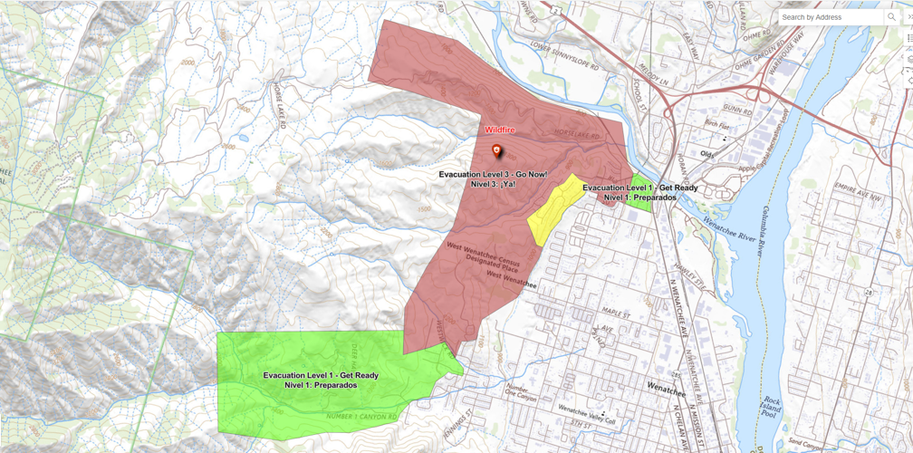 All evacuations downgraded for 250 acre Balsam Root Fire near Wenatchee ...