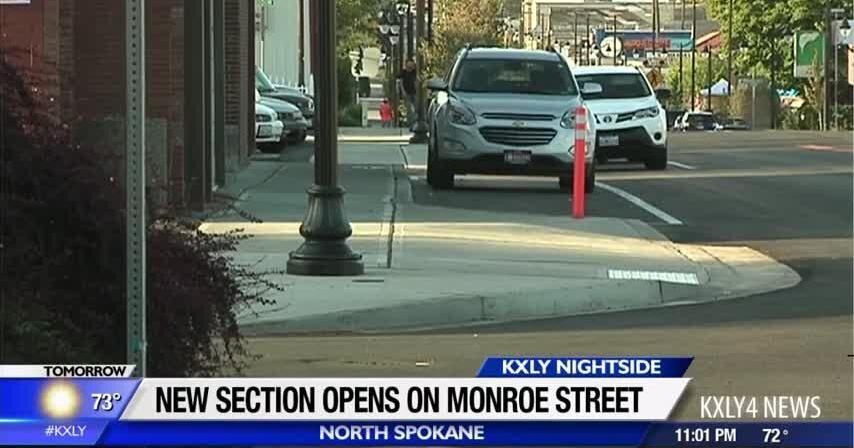 Stretch of Monroe Street reopens | Local News | kxly.com