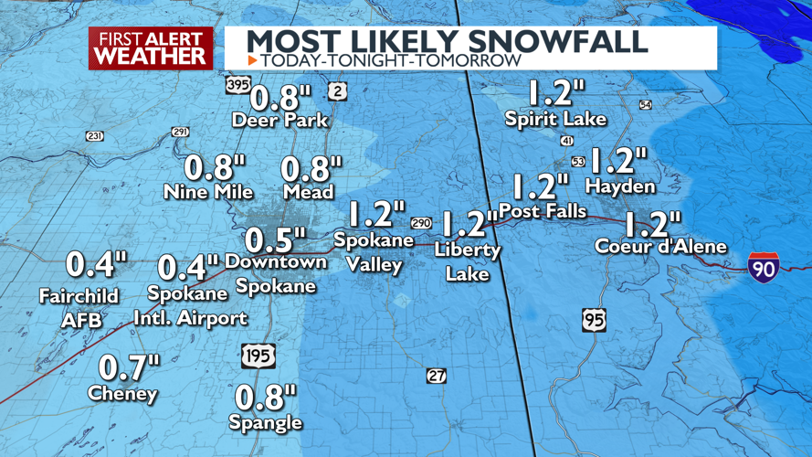 ️Snow for evening and Tuesday morning travels ️ | Local News | kxly.com