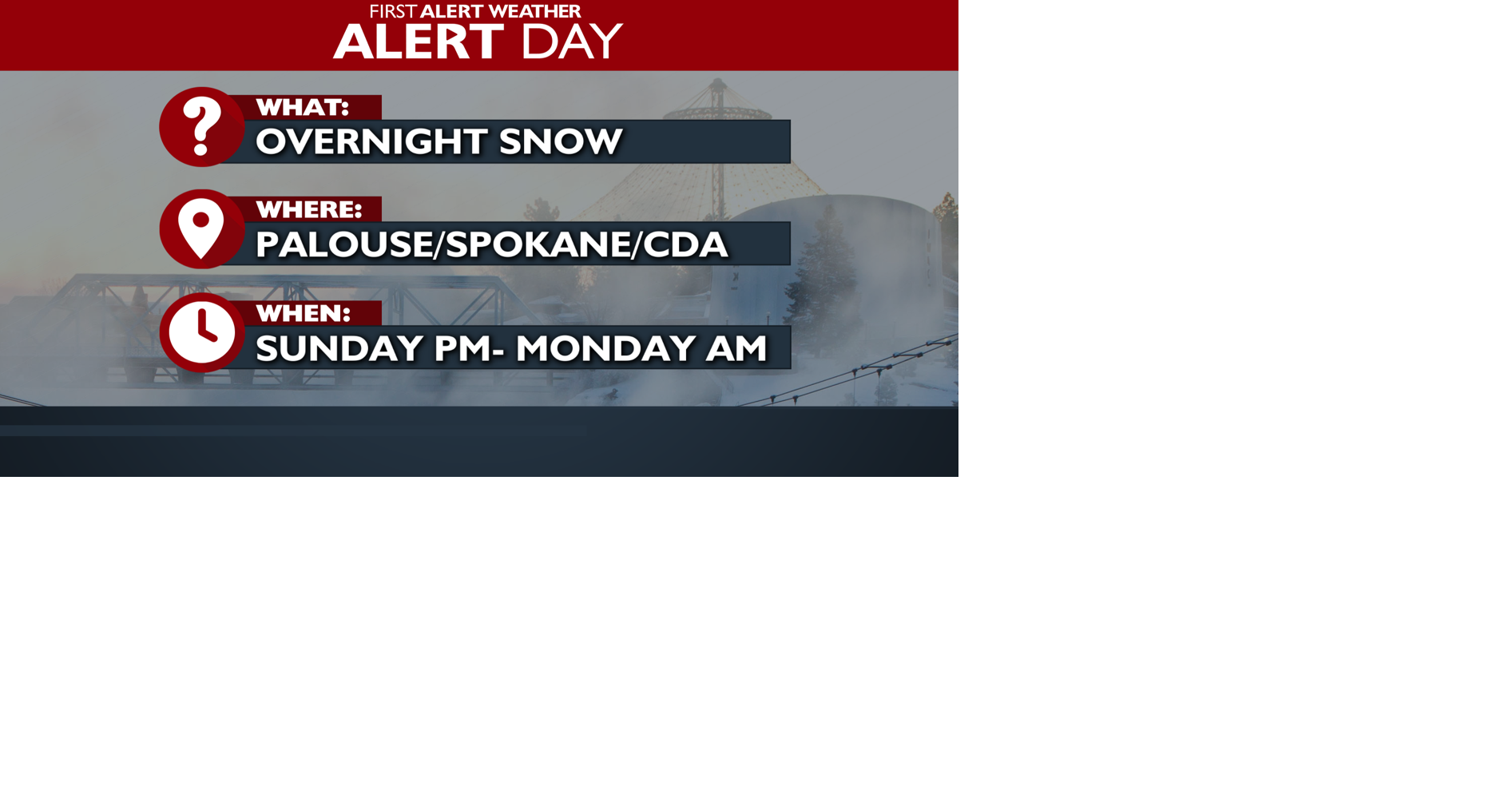 We're tracking the potential for some overnight snow! 🌨️ -Emily ...
