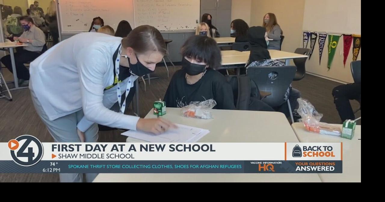 Newly rebuilt Shaw Middle School opens on the first day of school ...