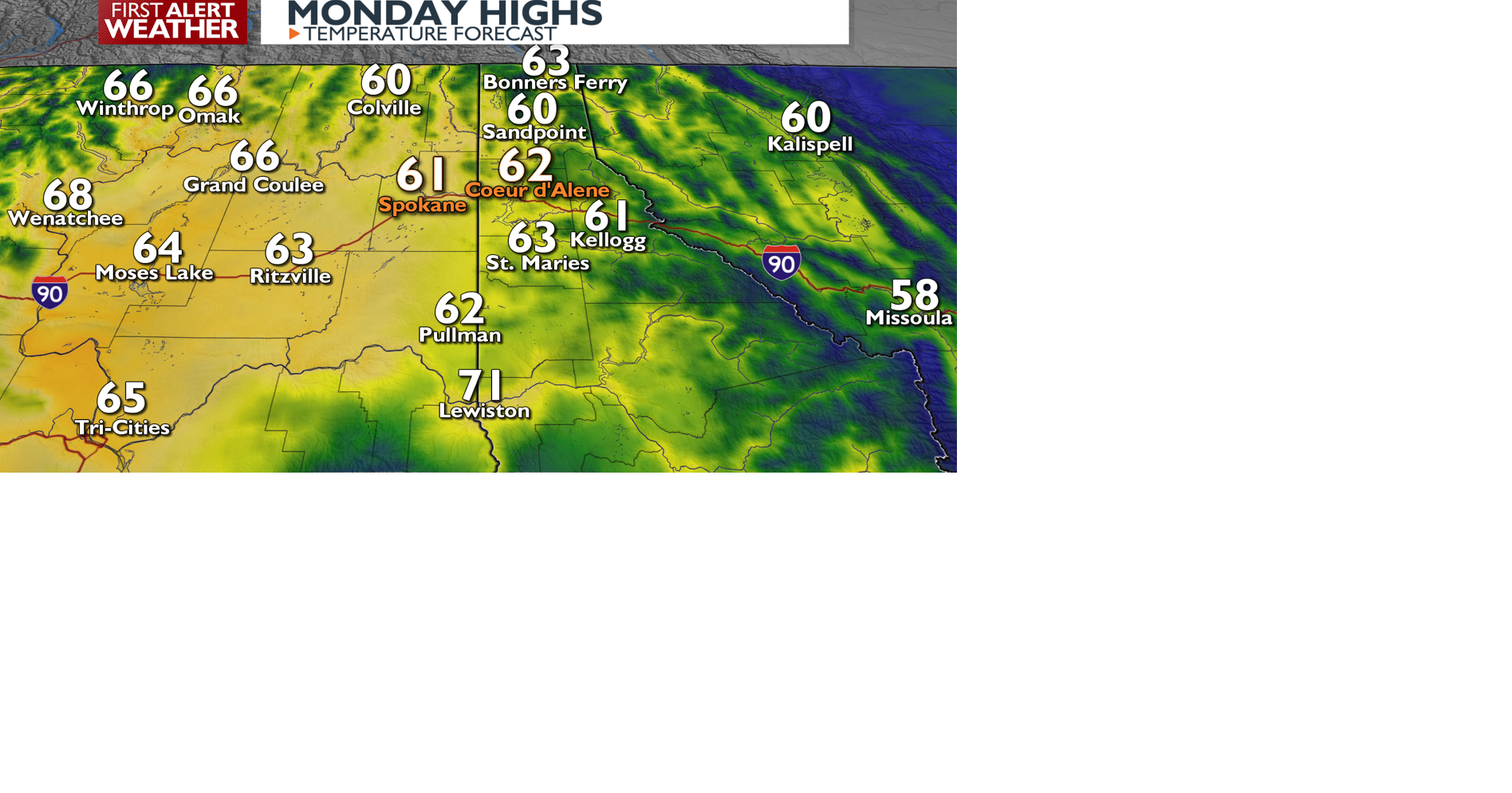 Beautiful conditions on the first day of October with a chance of rain ...